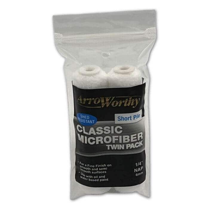 Arroworthy Classic Microfiber Mini Roller 4IN 2 Pack | Dulux Decorator Centre