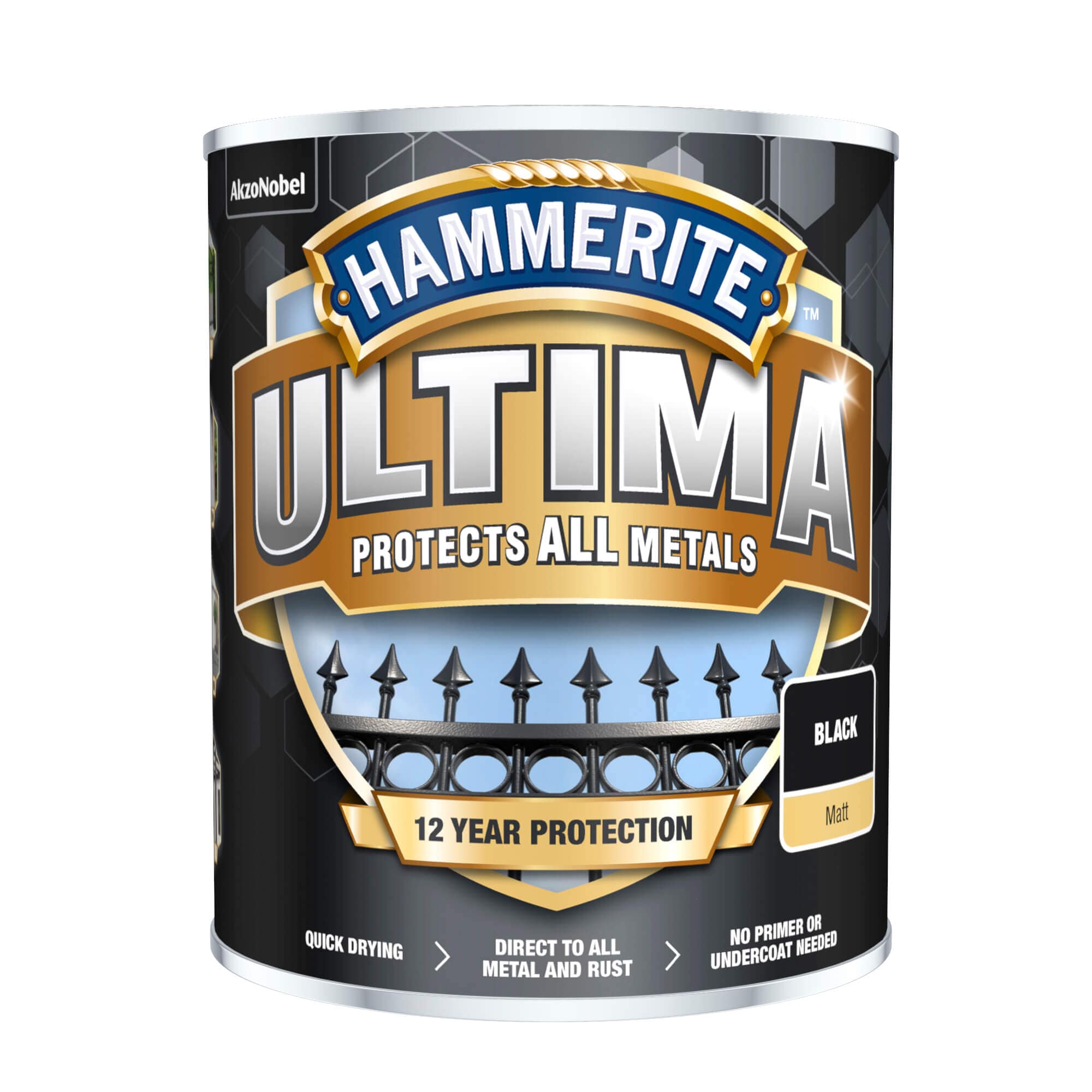 Hammerite Ultima Matt - direct to all metals and rust paint | Hammerite