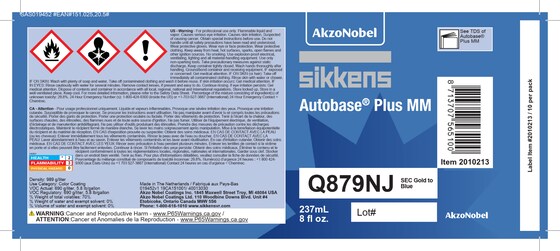 Sikkens Autobase® Plus MM Label Q879NJ 8oz 10 Pack