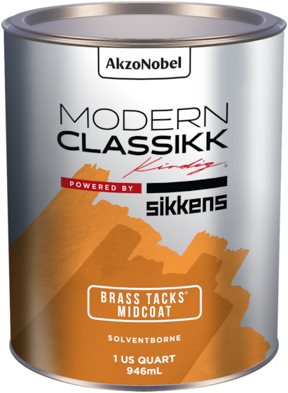 Modern Classikk Brass Tacks Midcoat (Requires Brass Tacks Groundcoat) Solventborne 1 US Quart
