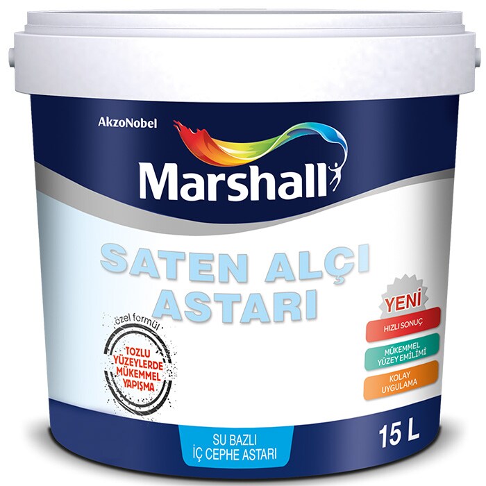 Satin Plaster Primer - Indoor Primer - Marshall Boya